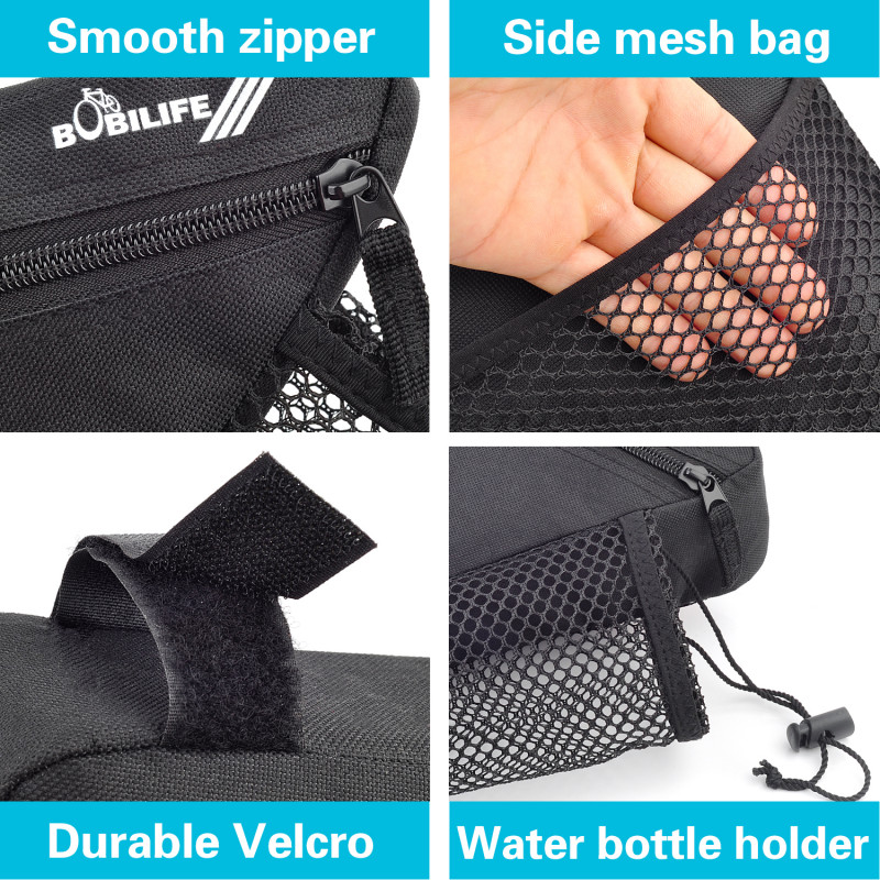 BOBILIFE - Bike Triangle Frame Bag with Water Bottle Holder